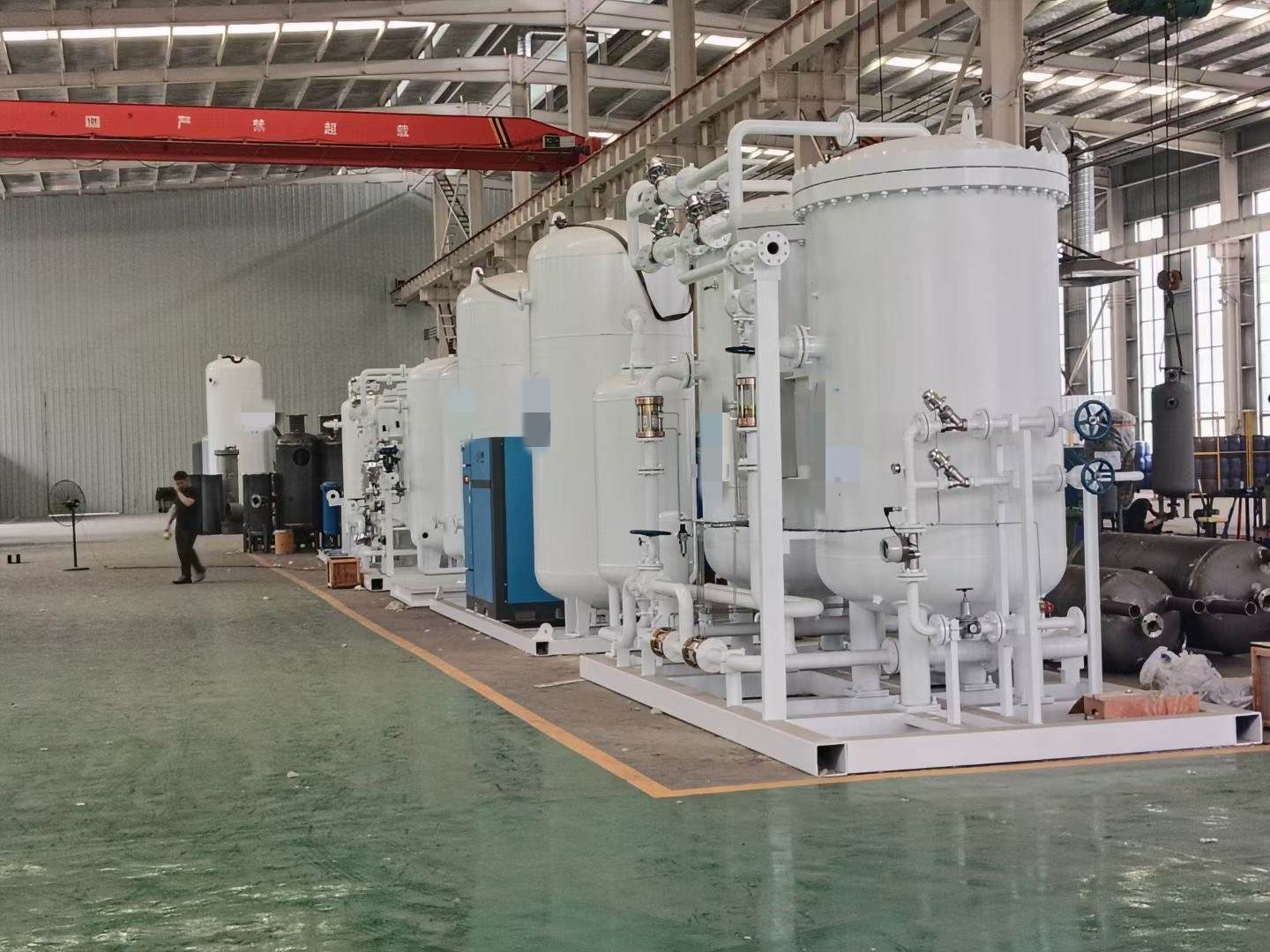 Giant onsite nitrogen generator in factory workshop – PSA Nitrogen ...